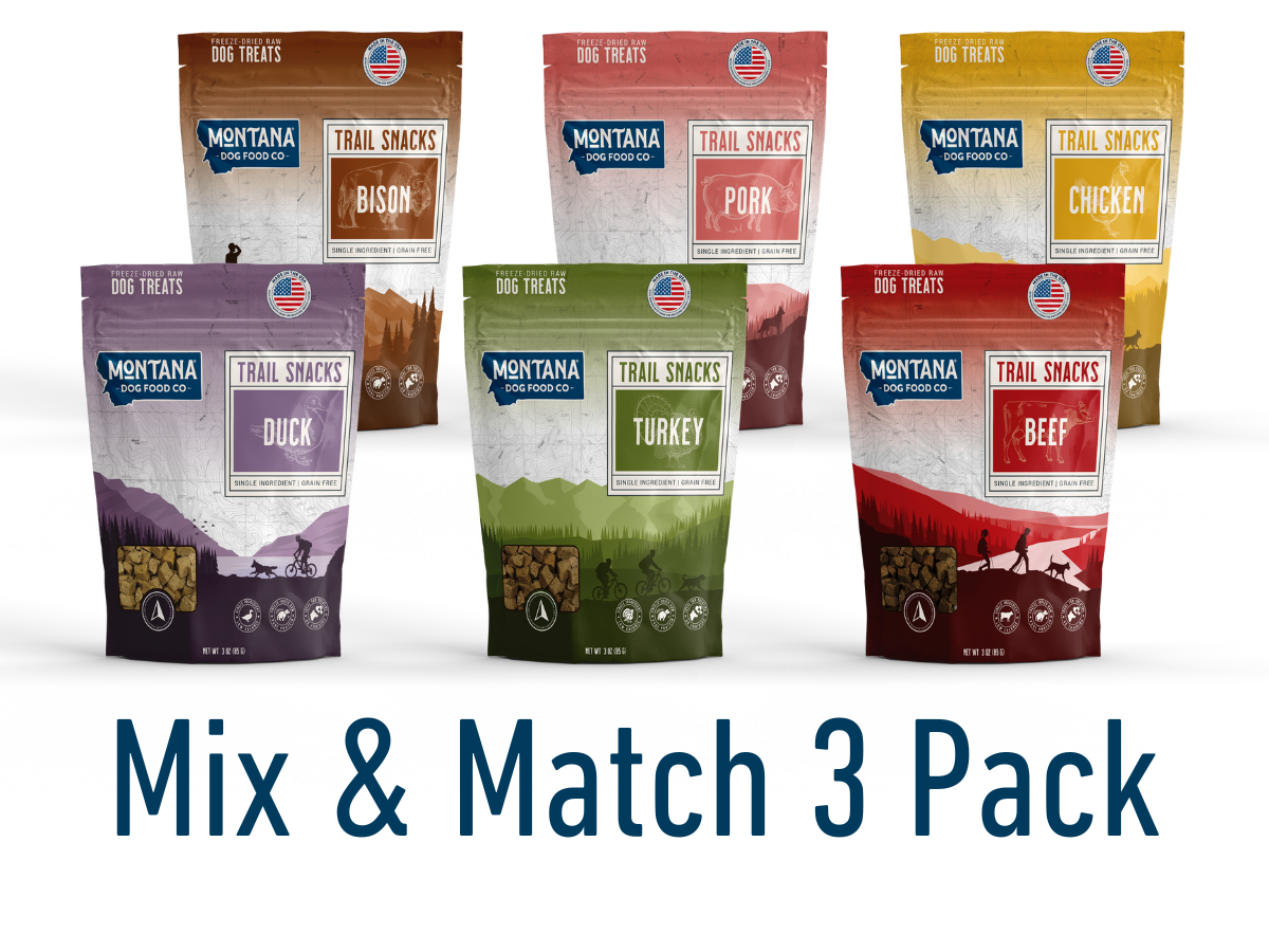 Trail Snacks (Dog Treats) Mix & Match 3 Pack – Montana Dog Food Co
