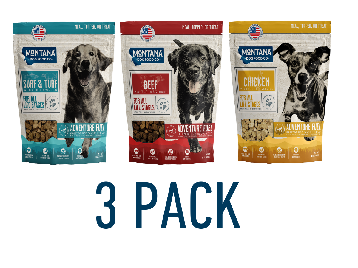 Adventure Fuel Freeze-dried Raw Grain-free Dog Food: 3 Pack – Montana ...