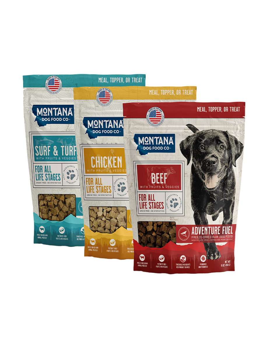 Adventure Fuel Freeze-dried Raw Grain-free Dog Food: 3 Pack – Montana ...