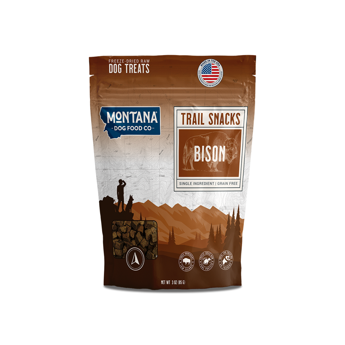 Bison Liver Freeze-Dried Raw Trail Snacks (Treats) for Dogs 3oz ...